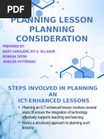 ICT Integration Lesson Plan Template | PDF