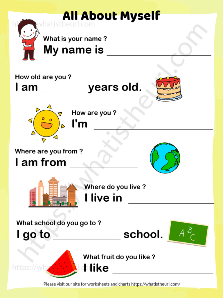 UKG Self Introduction Worksheet | PDF | Self-Improvement | Wellness