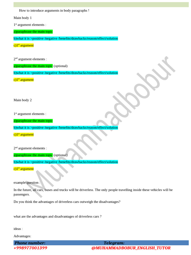 Advantages and Disadvantages of Driverless Cars | PDF | Car | Land ...