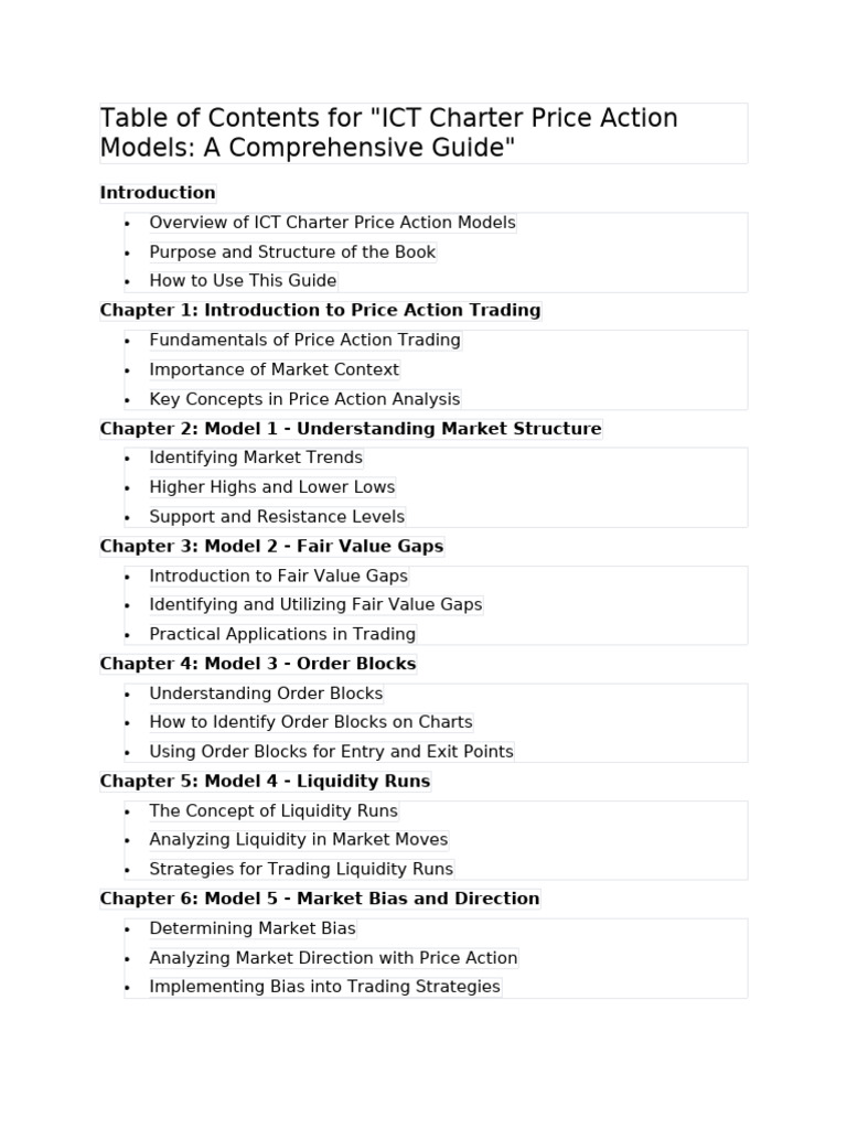 ICT Charter Price Content | PDF | Market Trend | Day Trading