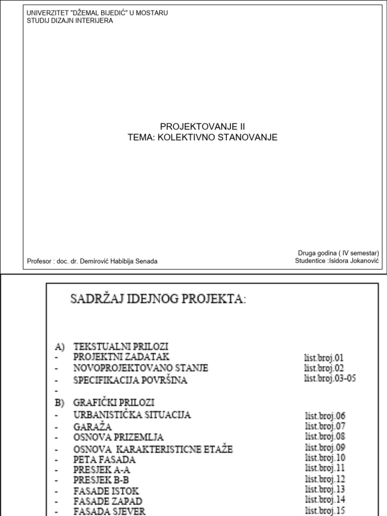 PROJEKTOVANJE | PDF