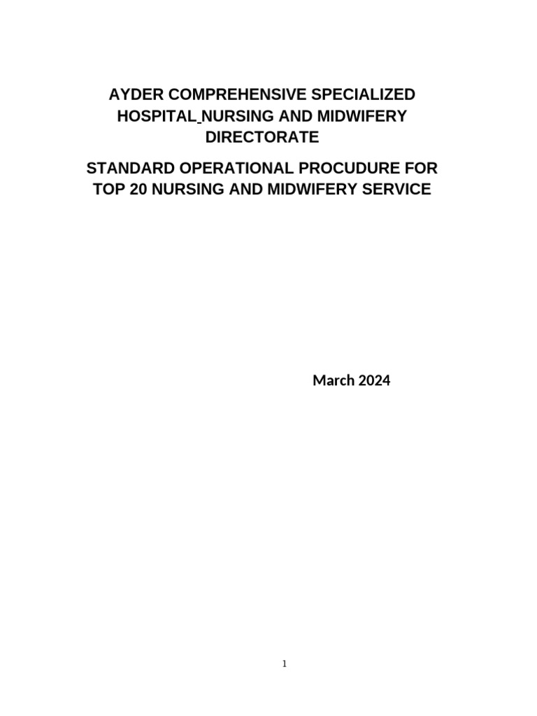 Standard Procudure of Nursing and Midwivery - 1 | PDF | Intravenous ...