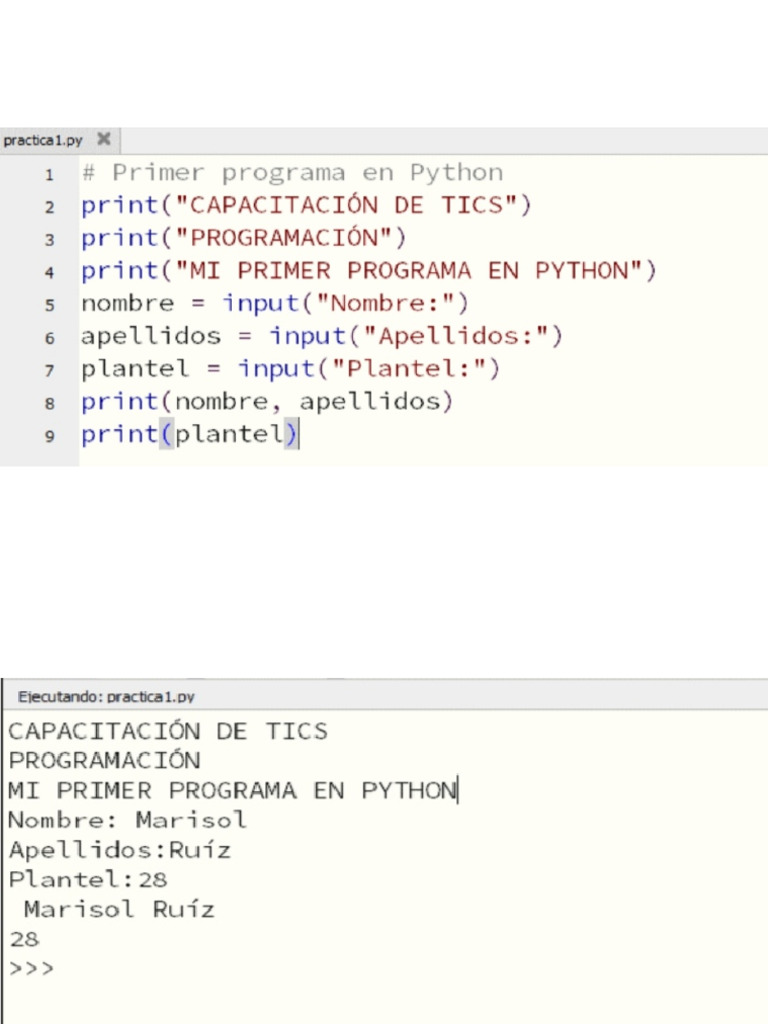 Práctica1. Mi Primer Programa - RCS | PDF