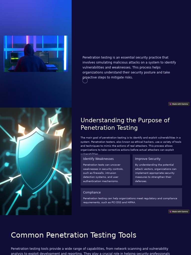 Overview of Penetration Testing Tools | PDF | Penetration Test | Security