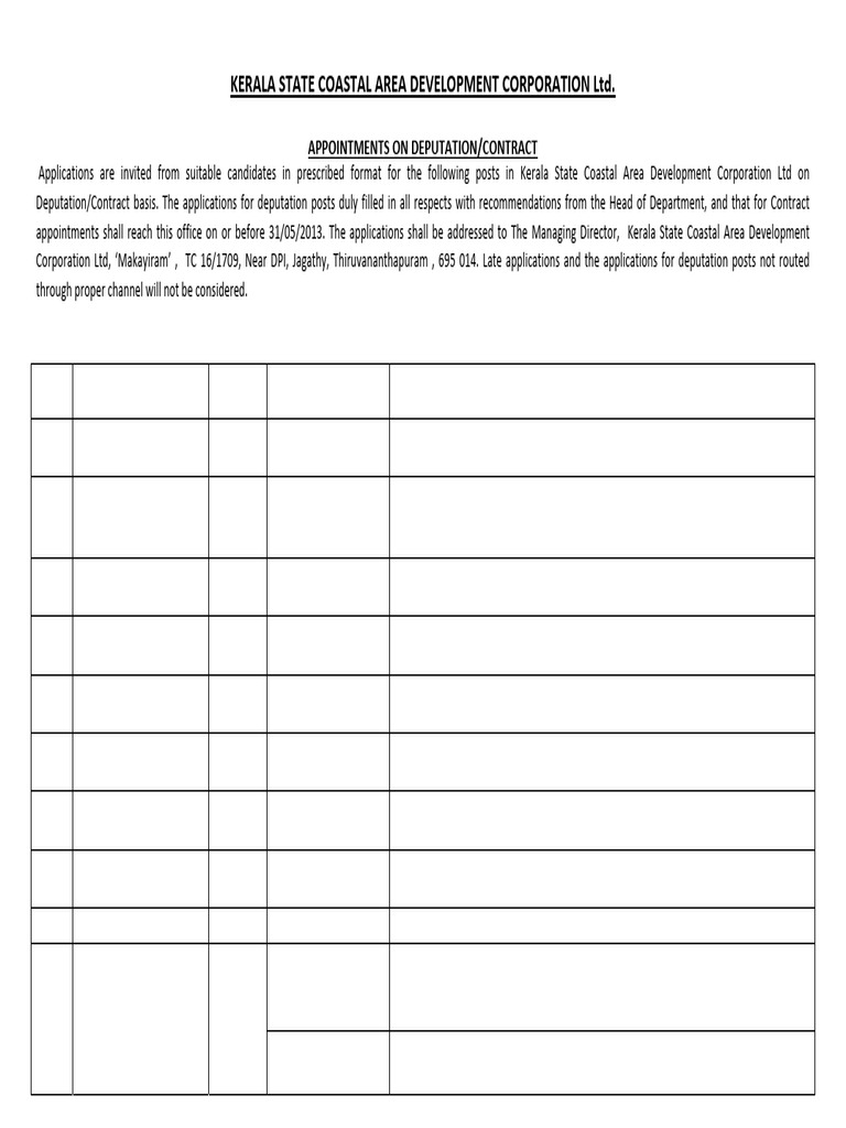 Applications Deputation Revised | PDF | Business | Government