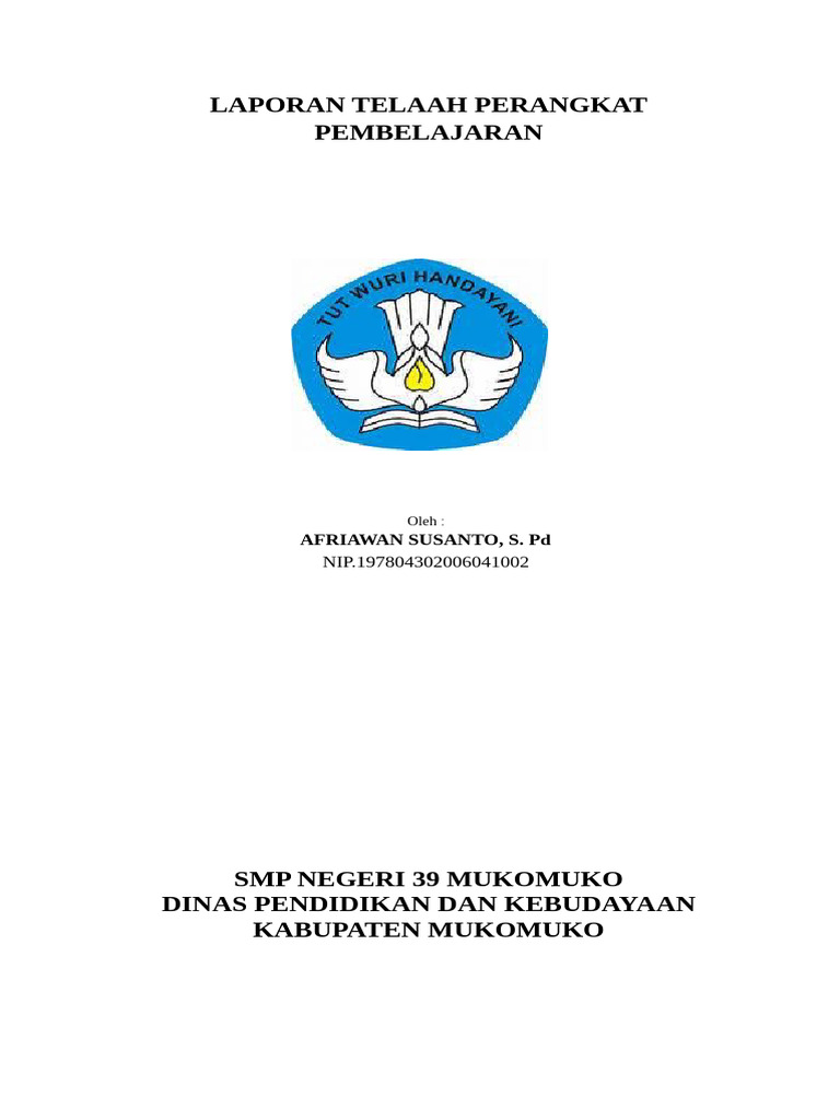 Laporan Telaah Perangkat Pembelajaran | PDF | Karier & Perkembangan | Seni