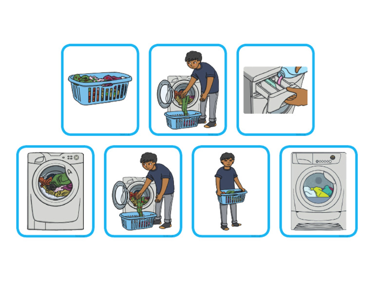 Us T S 1628 7 Step Sequencing Cards Doing Laundry Ver 1 | PDF