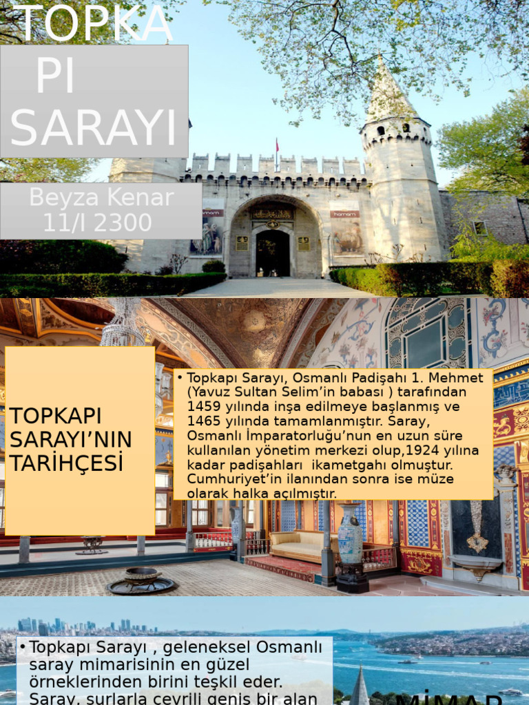 TOPKAPI SARAYI Tarih Performans Ödevi | PDF