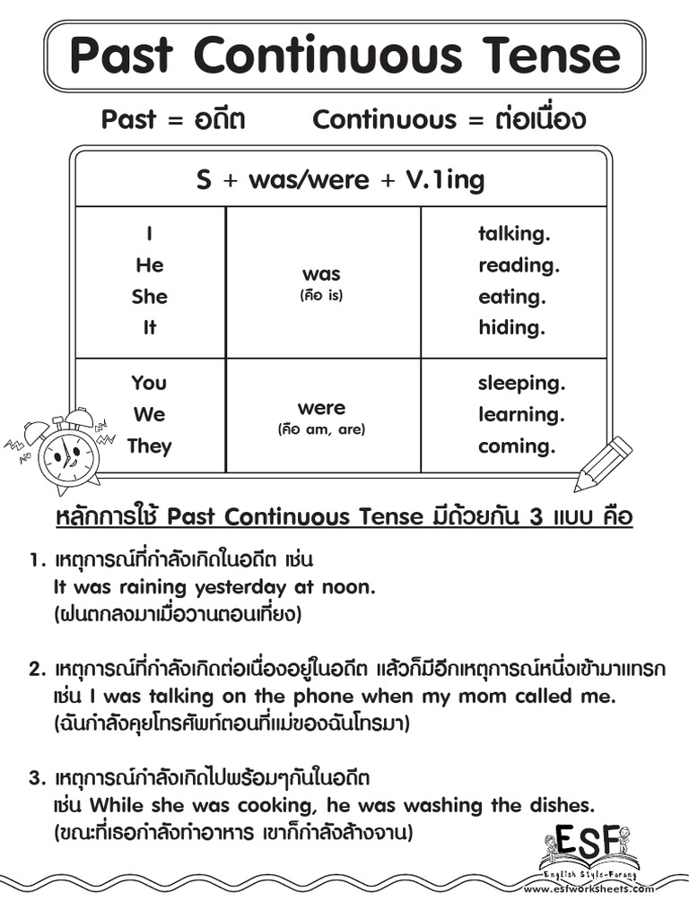 Understanding Past Continuous Tense | PDF