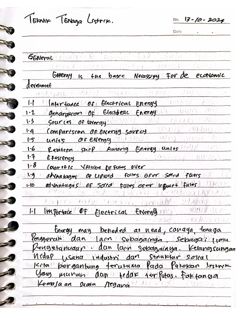 Tenaga Listrik TGS1 | PDF