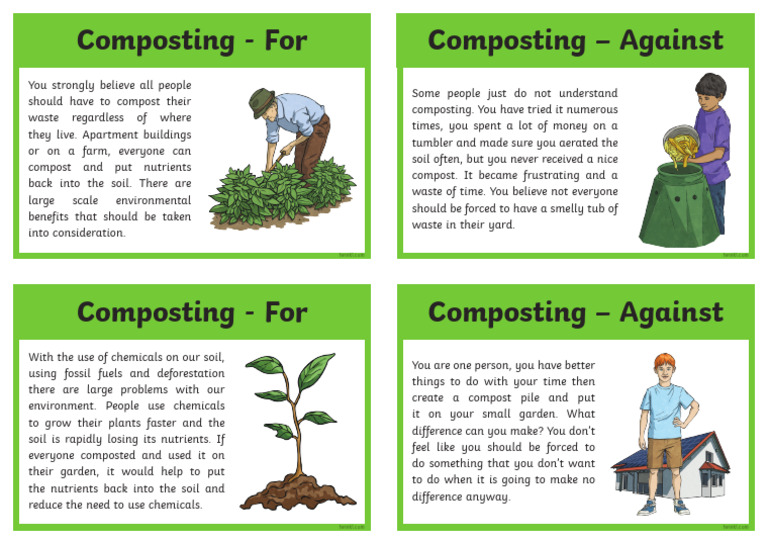 Composting Debate Cards | PDF | Compost | Soil