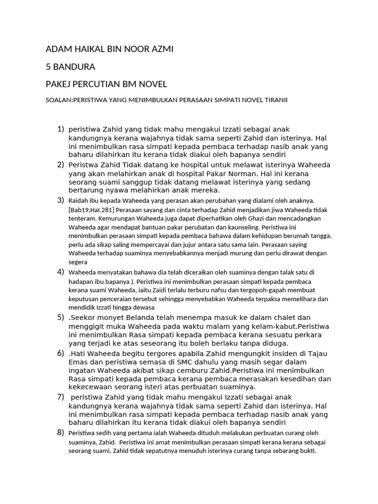 Adam Haikal Bin Noor Azmi | PDF