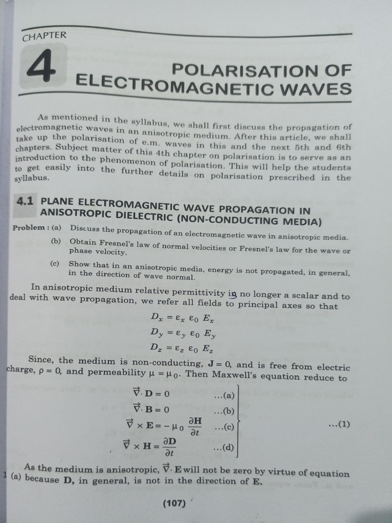 Polarisation of EM Waves | PDF | Polarization (Waves) | Light