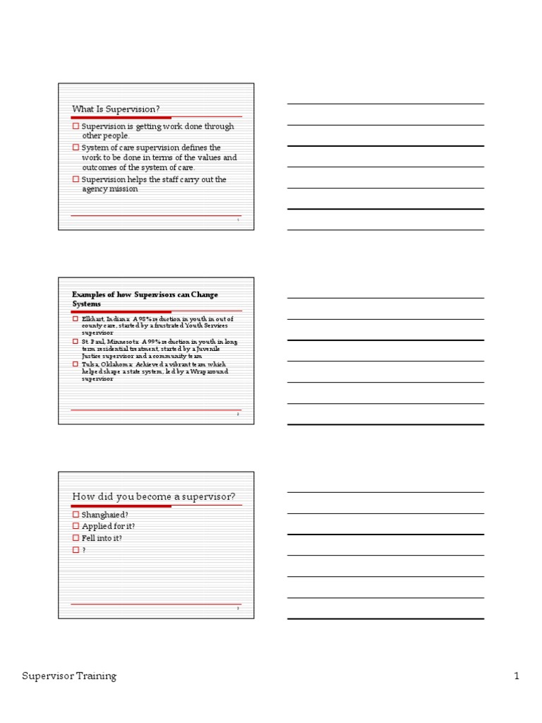 Supervisor Training | Supervisor | Employment