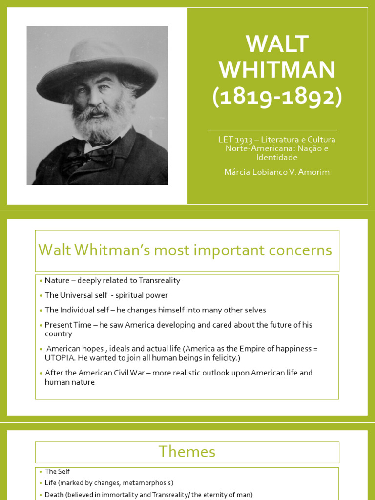 Walt Whitman | PDF