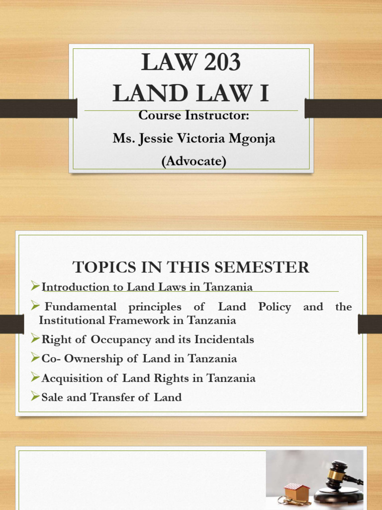 LAND LAW - PART 1 | PDF | Judiciaries | Common Law