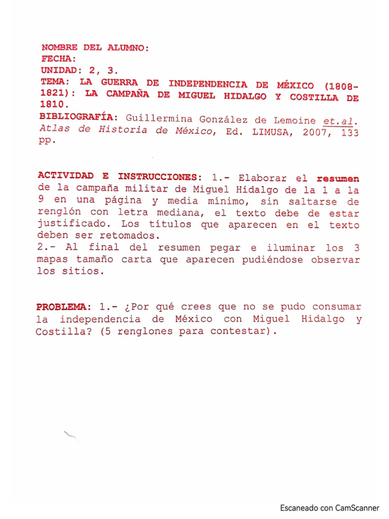 Hidalgo (1810-1811) | PDF