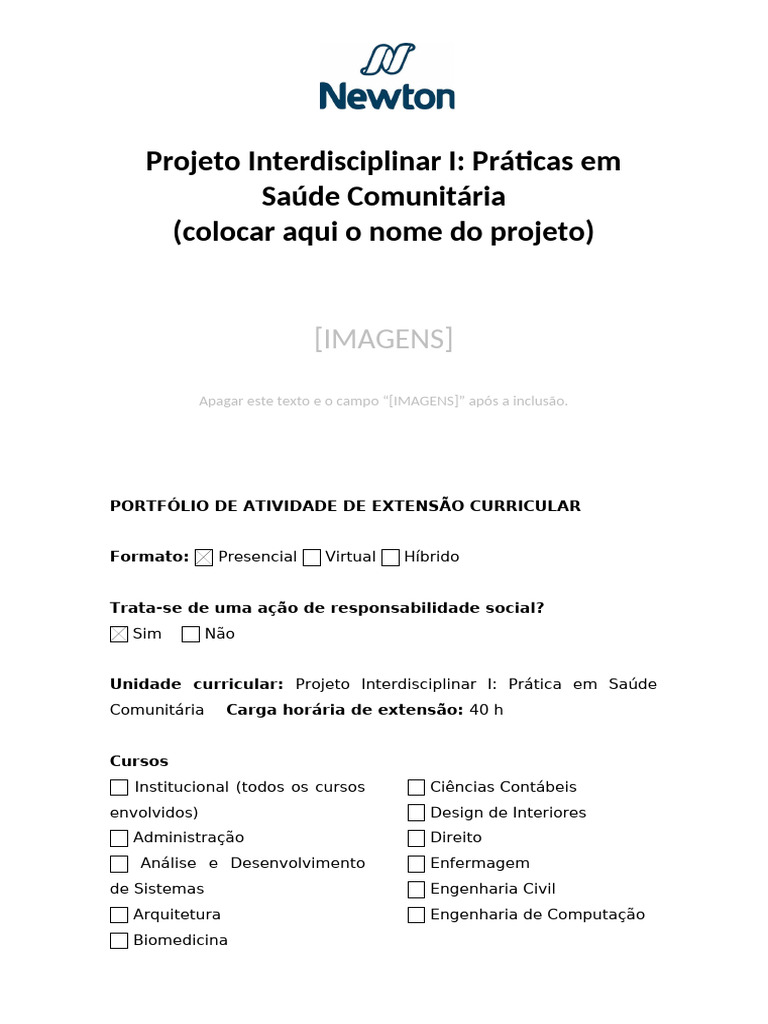 Portfólio A Ser Preenchido para Proj 1 | PDF | Engenharia | Cidade