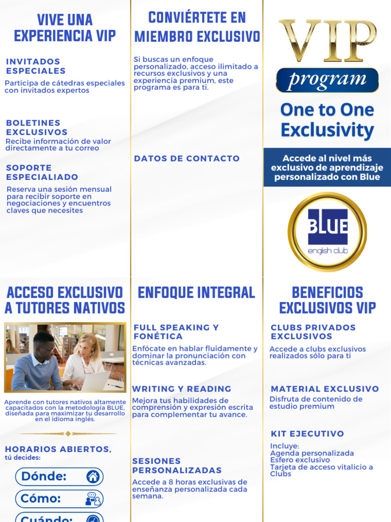 Vip Program Triptico Borrador | PDF | Aprendizaje | Modificación de comportamiento