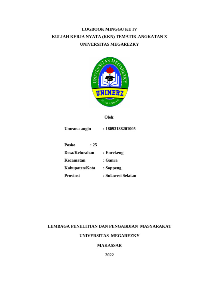 Logbook Minggu Ke 4 Sulbi Ataula | PDF