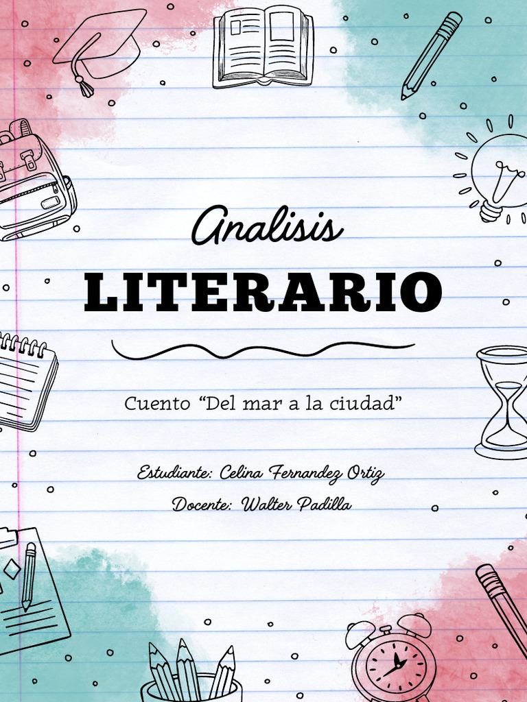 Documento A4 Portada Carátula de Propuesta Creativa Doodle Acuarela ...