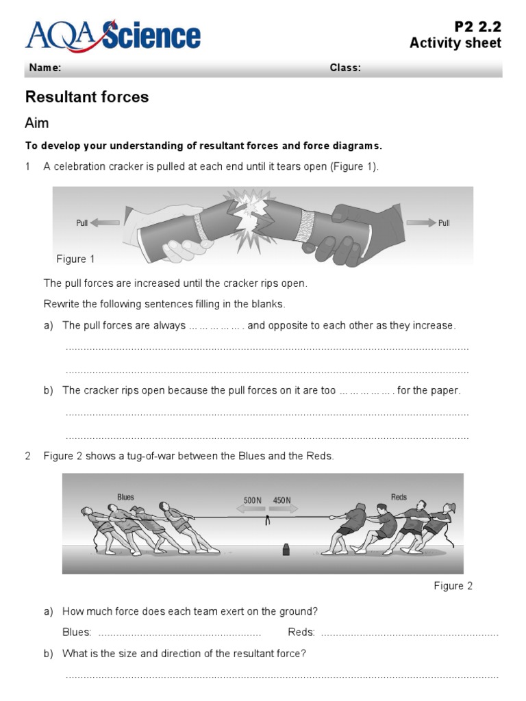 Resultant Forces - Practice Qs | PDF | Classical Mechanics | Physics