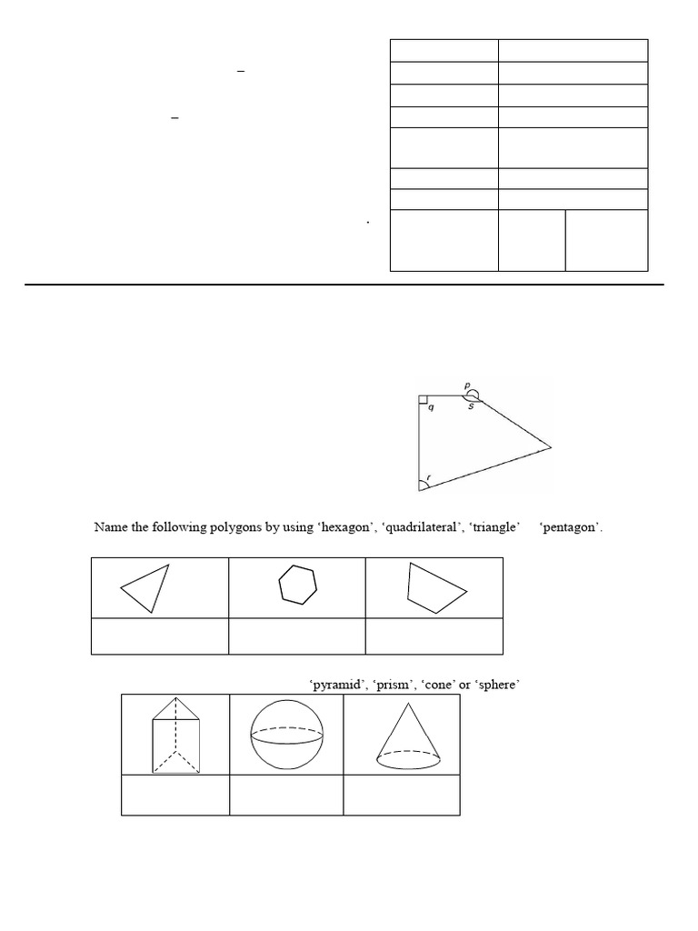 20-21 CH 6 Introduction To Geometry Assessment V2 | PDF | Polygon ...