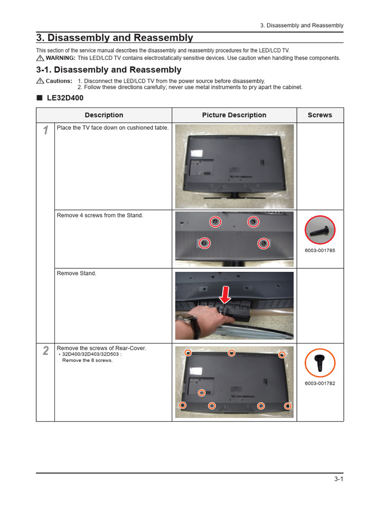 03 Disassembly and Reassemble | PDF | Manufactured Goods | Equipment