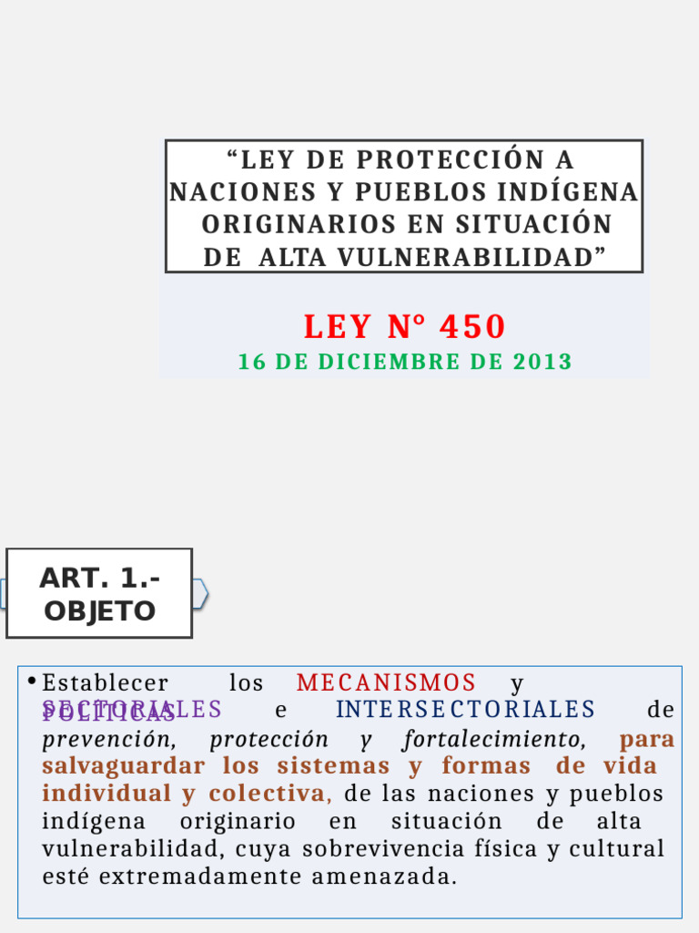Ley 450 | PDF | Nación | Estado (política)