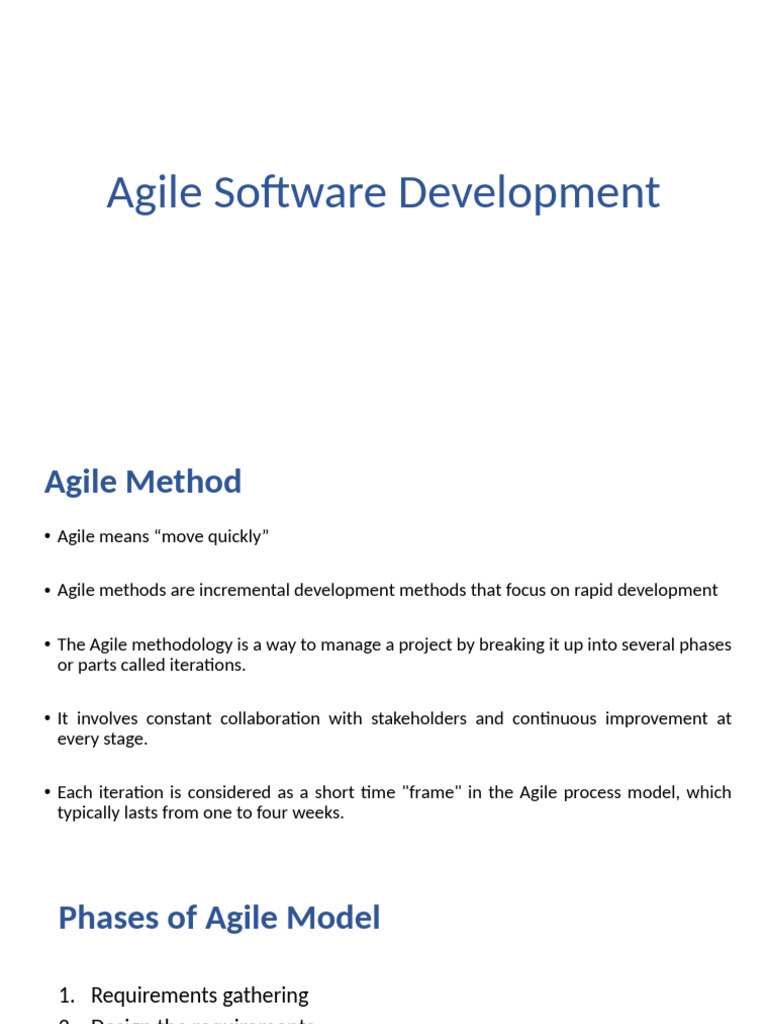 SE-03-Agile Software Development | PDF | Agile Software Development | Scrum (Software Development)
