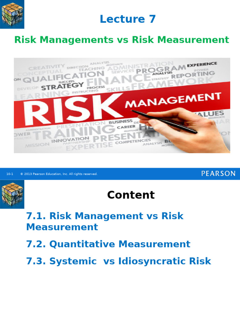 Lecturer 7 - Risk Management Vs Risk Measurement | PDF | Risk | Risk ...