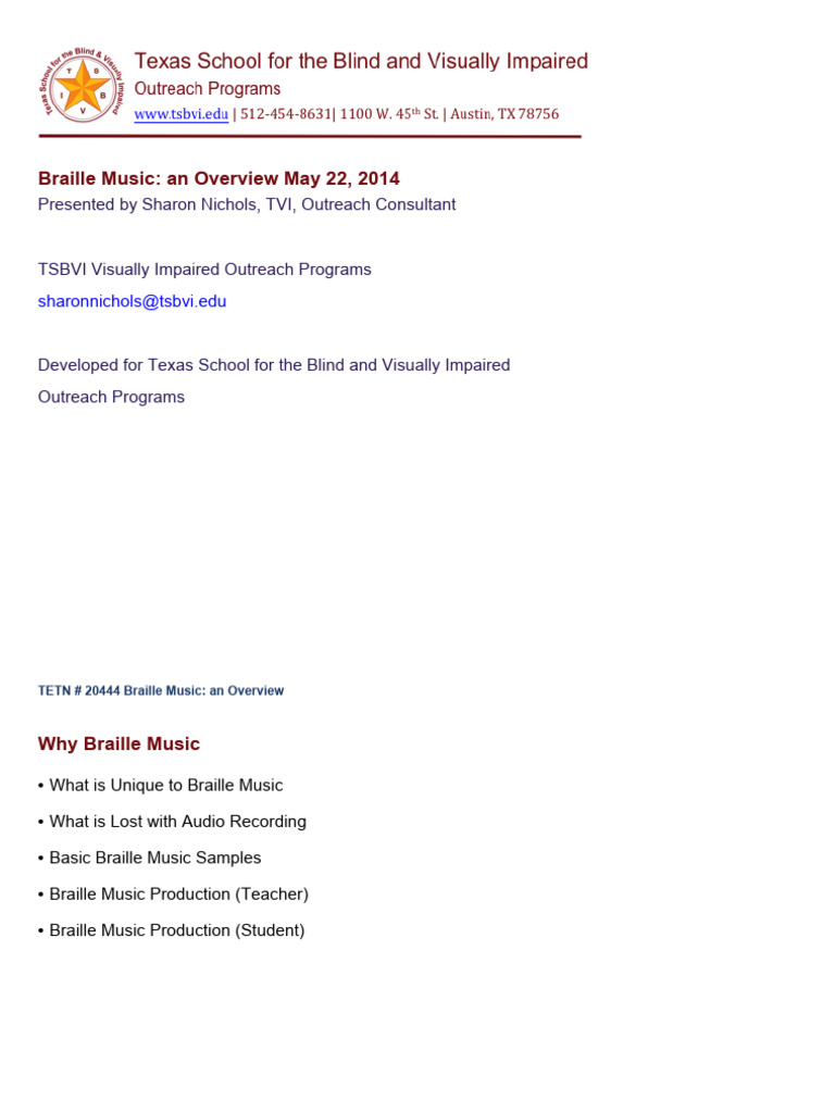 brajica za note | PDF | Symbols | Character Encoding