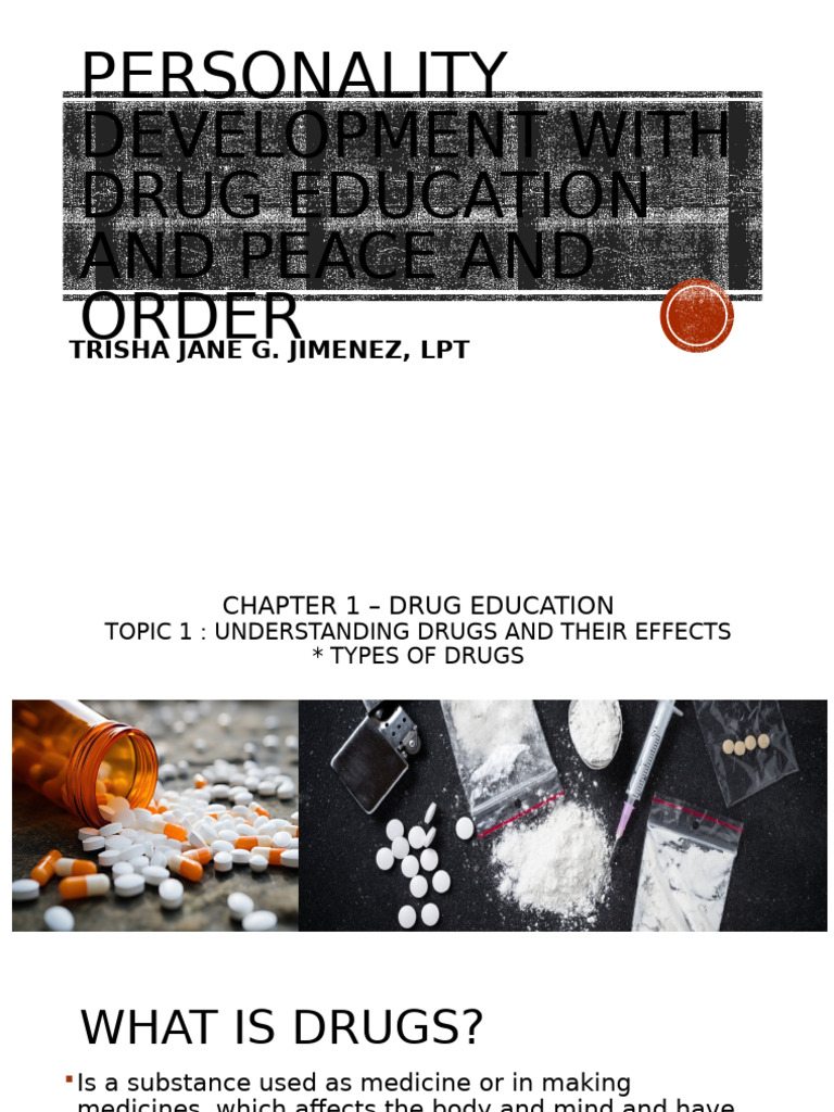 Personality Development With Drug Education and Peace and | PDF ...
