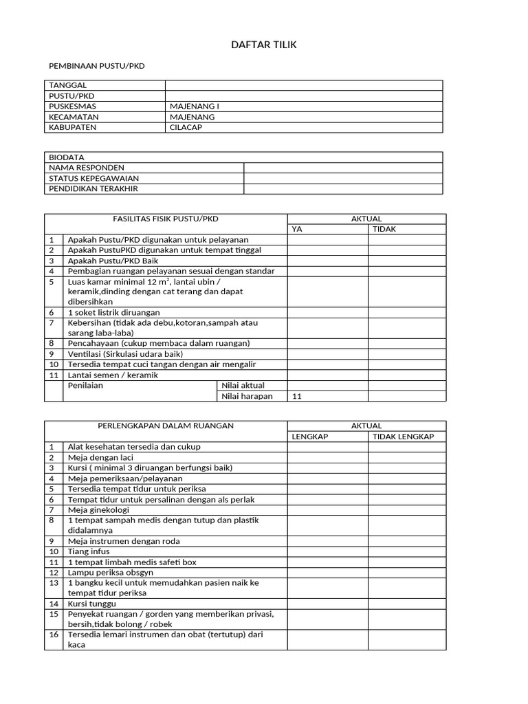 Pembinaan Pustu/PKD di Majenang | PDF | Kesehatan Holistik