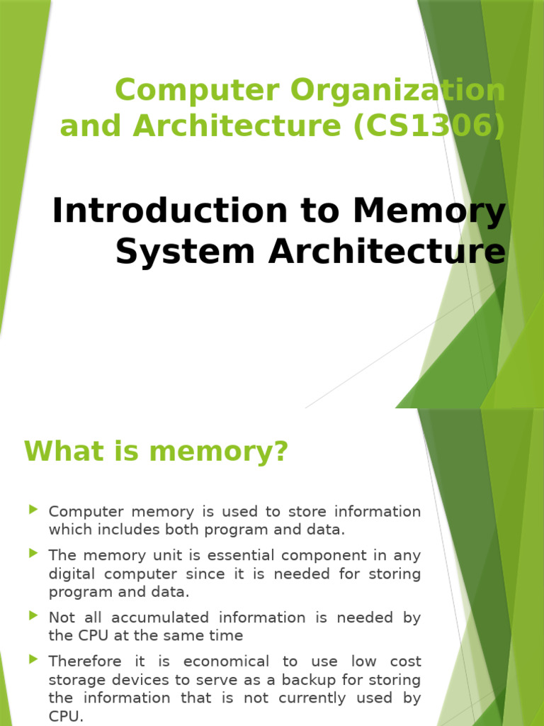 Memory Organization | PDF | Computer Data Storage | Computer Memory Memory Organization | PDF | Computer Data Storage | Computer Memory
