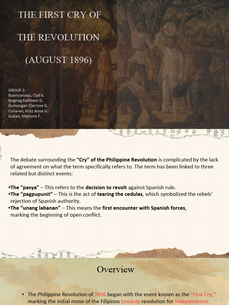Group 2 Cry of Revolution | PDF | Philippines