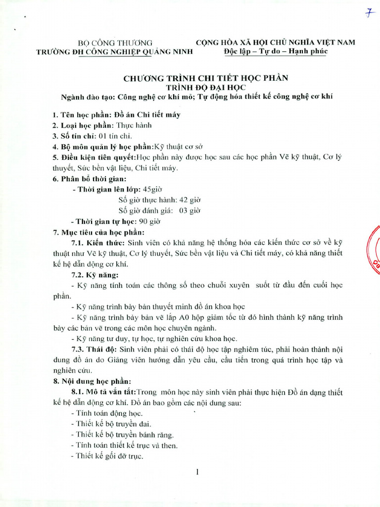 7do An Chi Tiet May | PDF