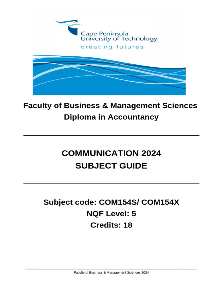 Communication Subject Guide 2024 | PDF | Plagiarism | Information Literacy