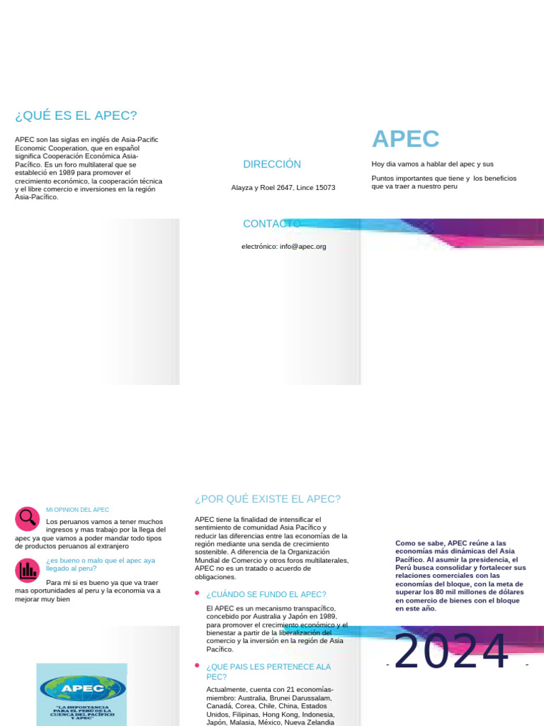 Qué Es El Apec | PDF | Cooperacion economica Asia Pacifico | Asia