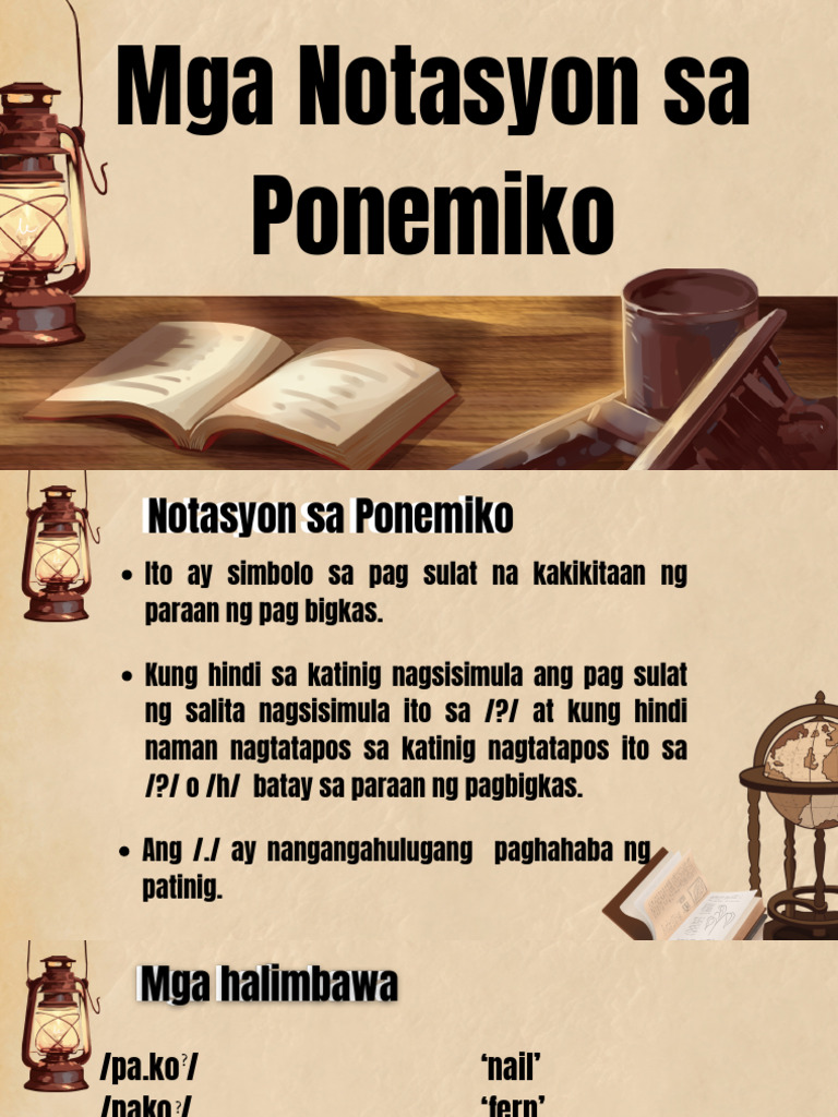 Mga Notasyon Sa Ponemiko | PDF