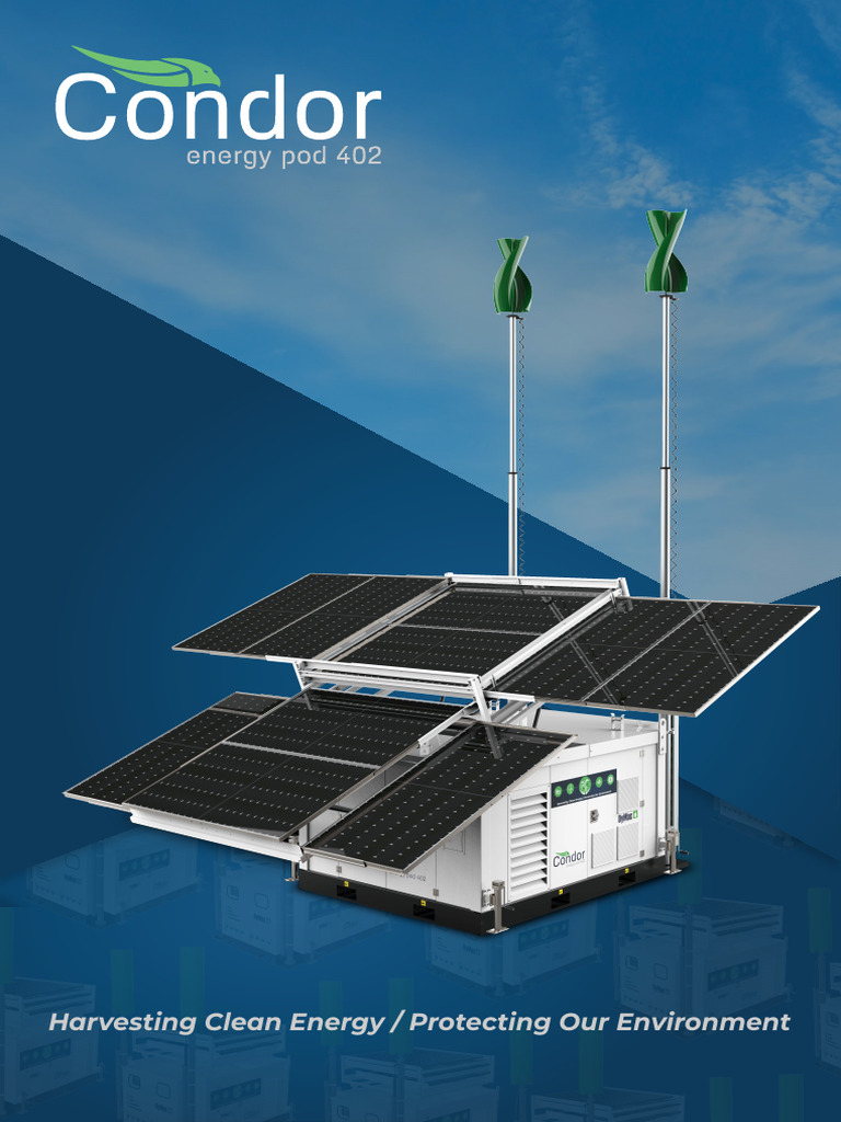 Condor Energy Pod 402 Datasheet REV 06 | PDF | Solar Power | Photovoltaics