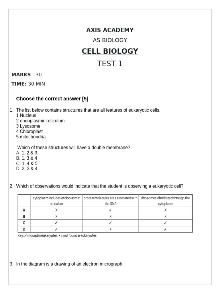 Identify Cell Organelles in Diagrams | PDF | Cell (Biology) | Organelle