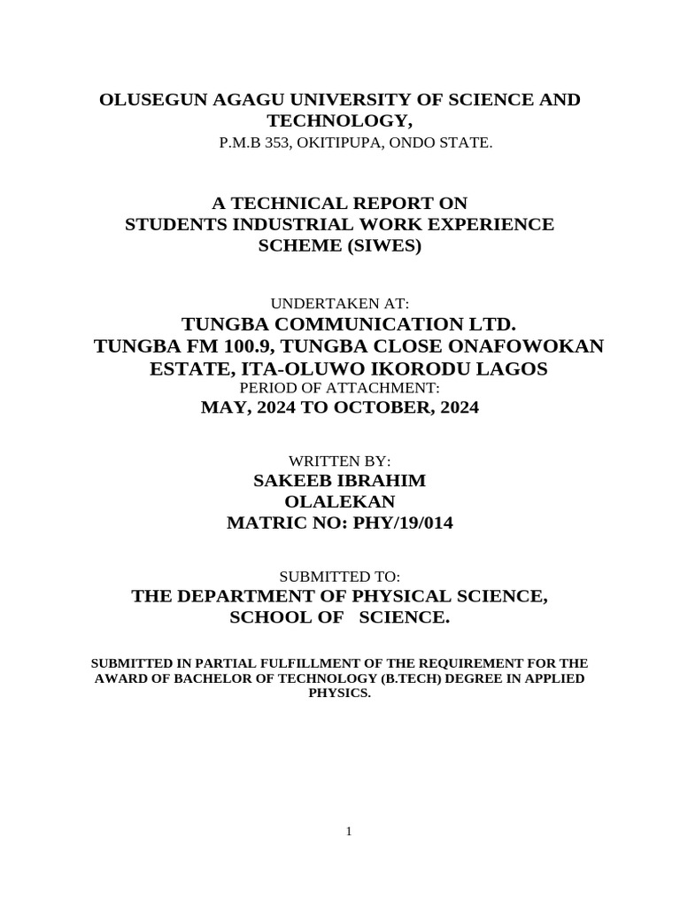 Ibrahim Report VV | PDF | Radio | Radio Wave