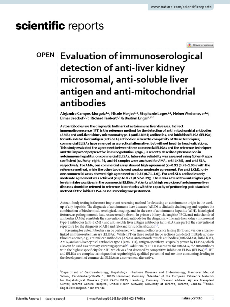 s41598-023-37095-z | PDF | Elisa | Antibody