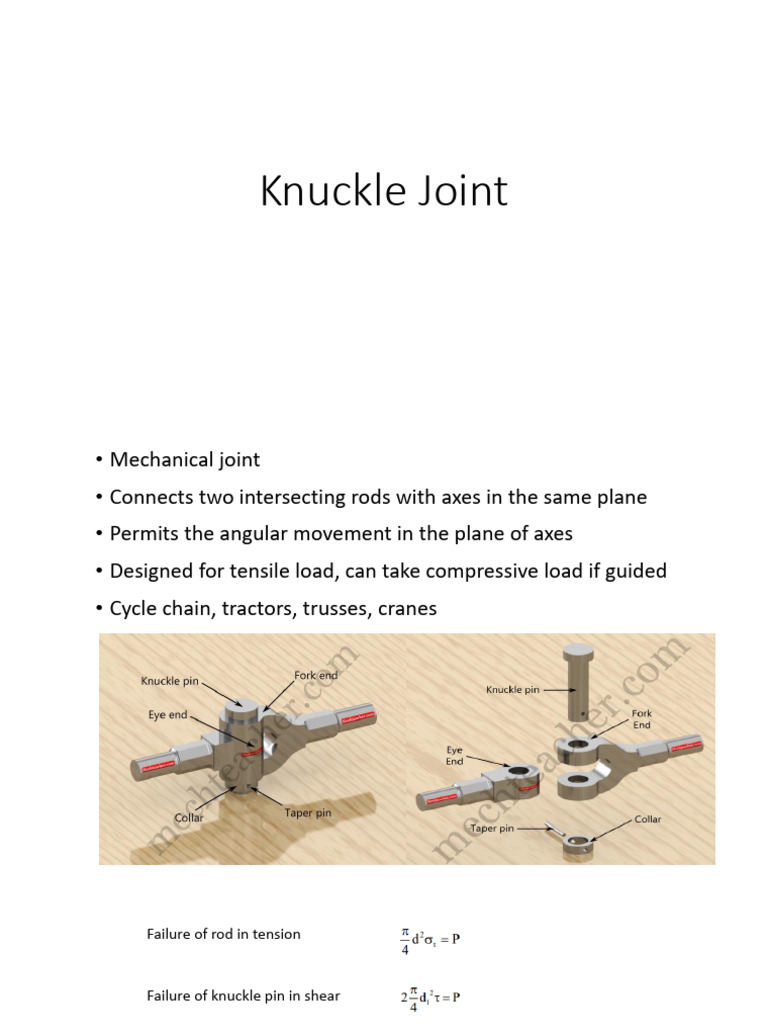 Knuckle Joint | PDF