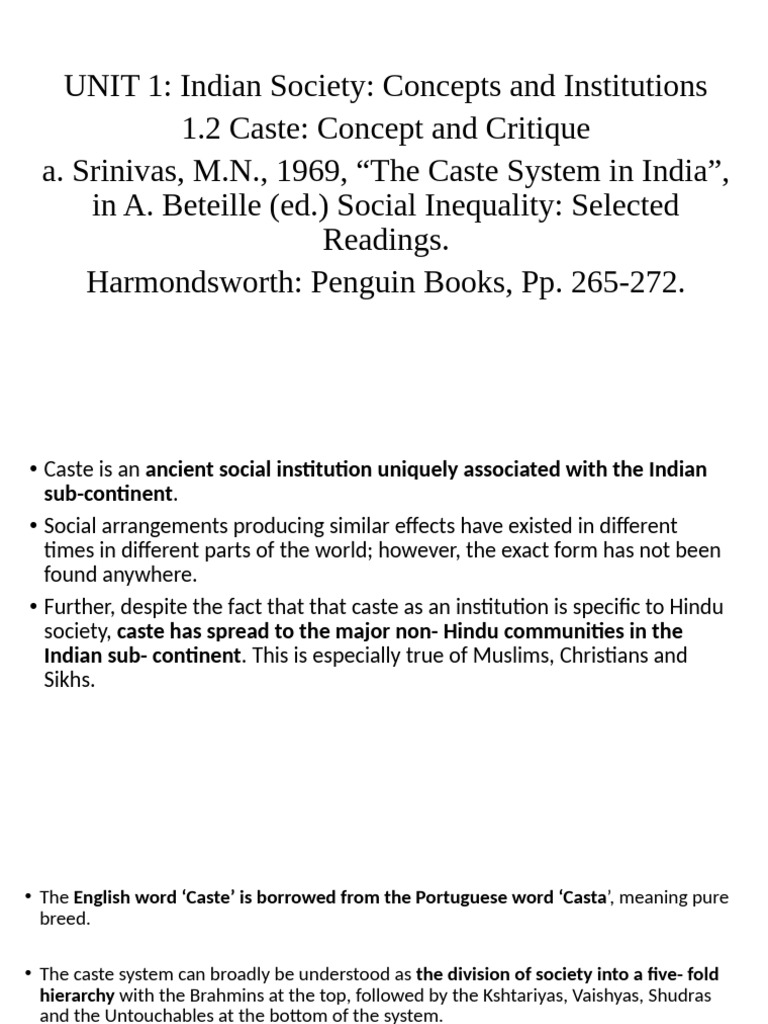 Caste System | PDF | Caste