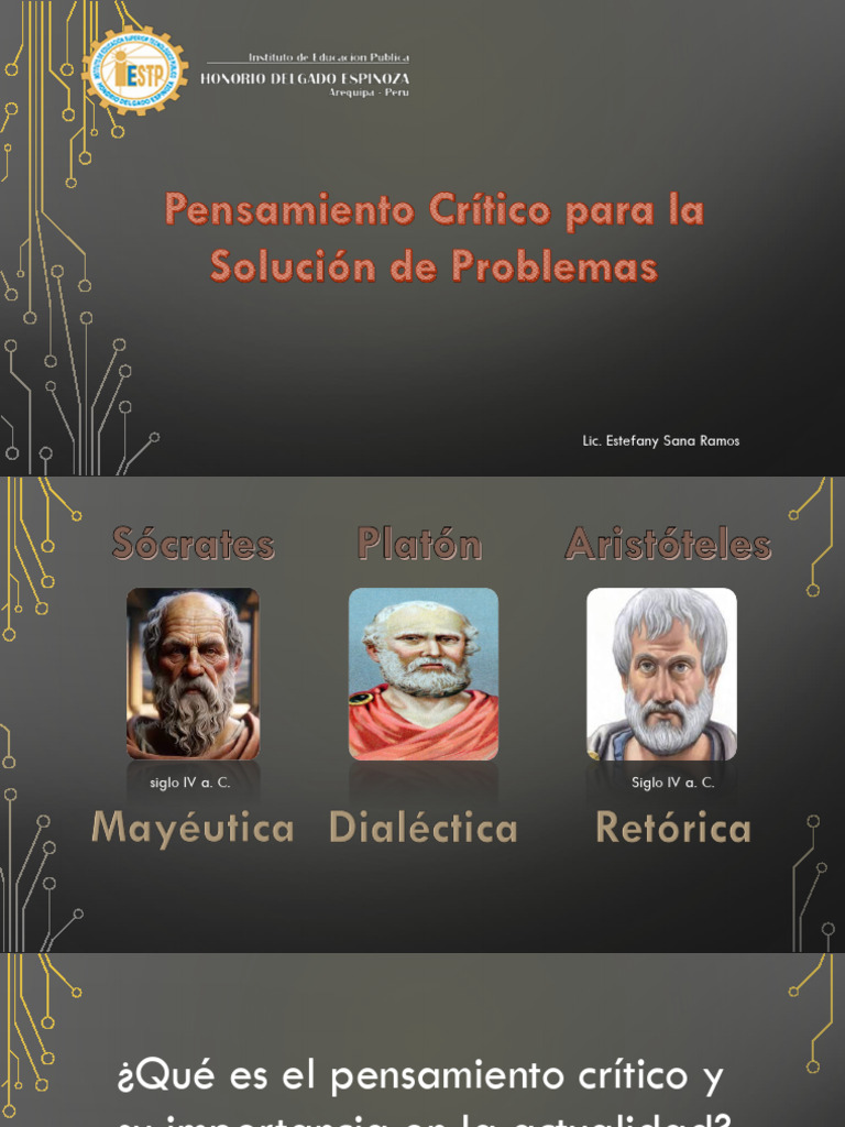 Importancia del Pensamiento Crítico | PDF | Pensamiento | Pensamiento ...