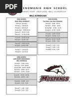 2024-25 Bell Schedules Winter Park High Both Campus Bell | PDF