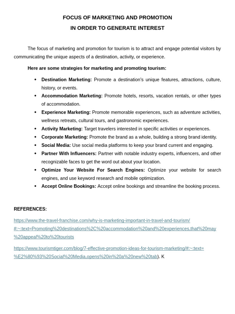 Berdon - Focus of Marketing & Promotion | PDF | Career & Growth