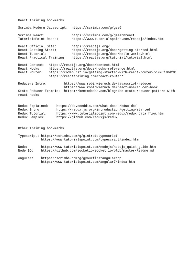 React Training | PDF